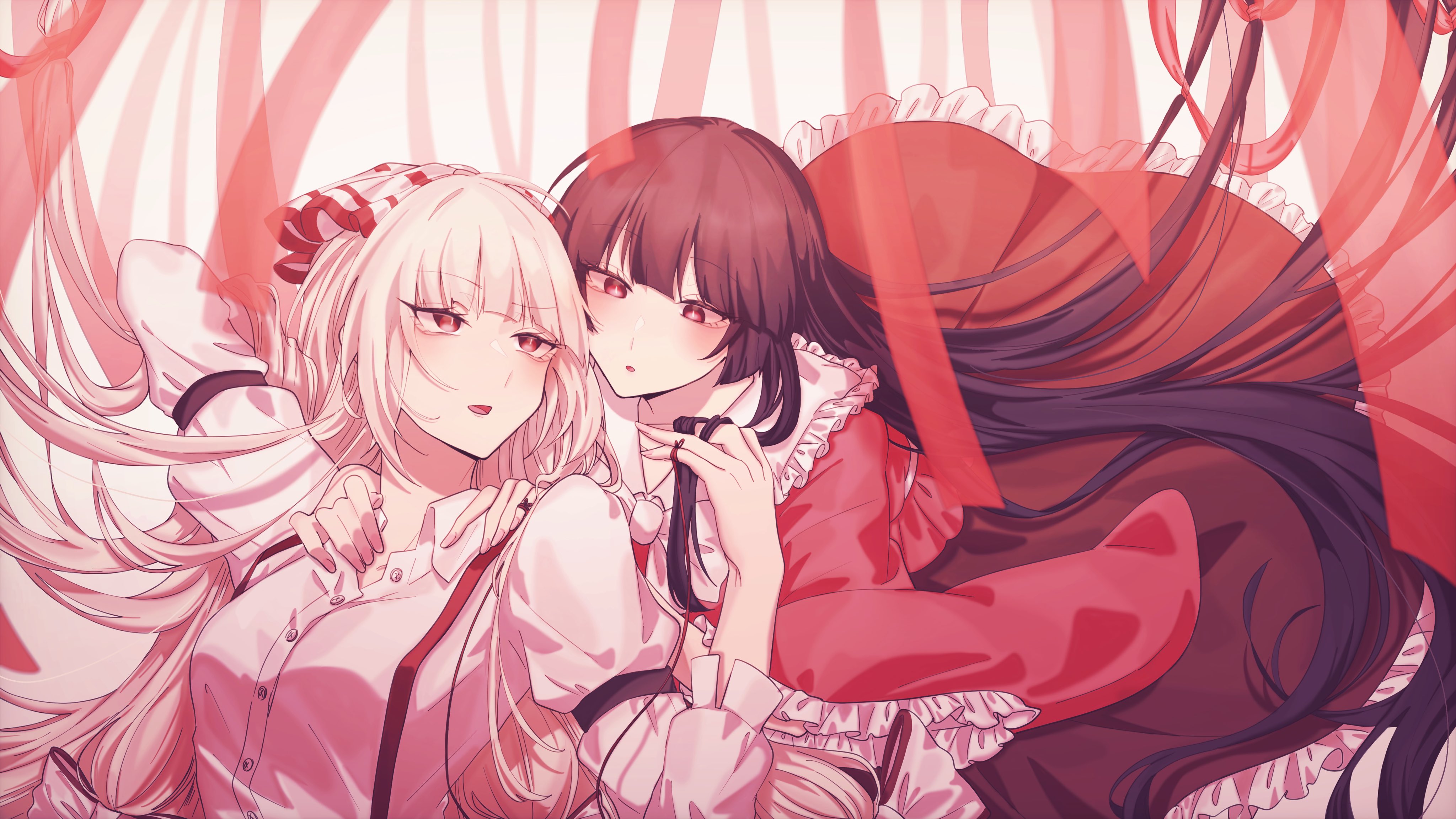 Dynasty Reader » Image › Somei Ooo, Kaguya x Mokou, Touhou Project, Yuri